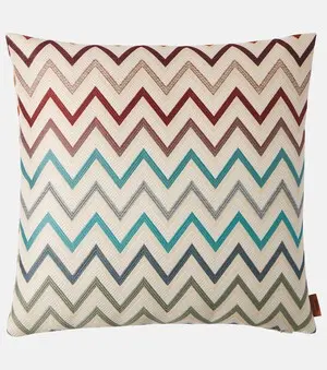 Missoni Watamu Zigzag Cotton Cushion Multicoloured