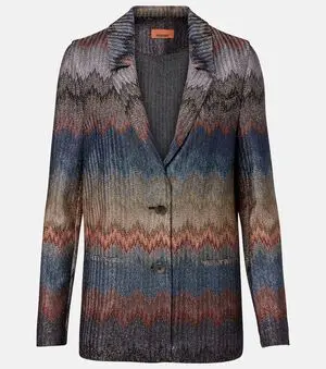 Missoni Zigzag Lamé Blazer - Multicoloured