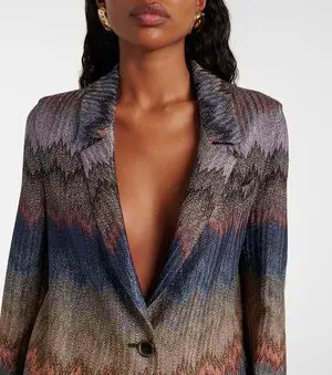 Missoni Zigzag Lamé Blazer - Multicoloured