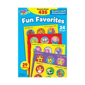 TREND ENTERPRISES Fun Favorites Stinky Stickers Variety Pack - Multicolored
