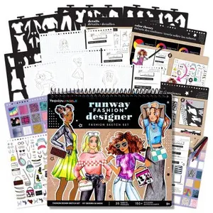 FASHION ANGELS Runway Fashion Designer Sketch Set Pad - Multicolored