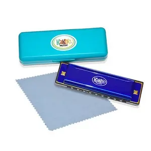 KAKO'O MUSIC Classic Metal Harmonica With Storage Case - Multicolored