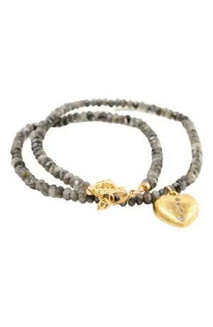 COLLECTION 1304 Night Sky Heart Pendant Necklace - Bronze
