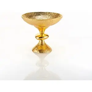 LUNARES Nest Pedestal Bowl - Gold