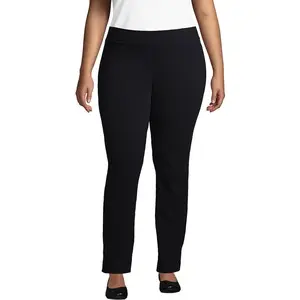 LANDS' END Starfish Mid Rise Slim Leg Pants - Black
