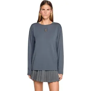 Sandro Round Neck T-shirts For Women