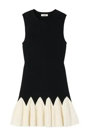 Sandro Two-tone Knit Mini Dress