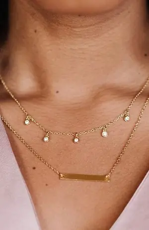 FOSTERIE Layered Gem Necklace