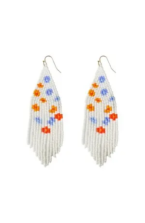 FOSTERIE Floral Dangle Earrings Multi