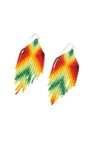 FOSTERIE Beaded Dangle Earrings