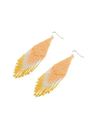 FOSTERIE Beaded Dangle Earrings