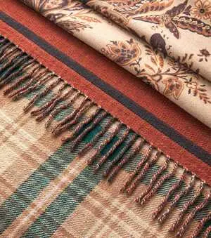 Etro Clergy Pegaso Floral Wool Throw