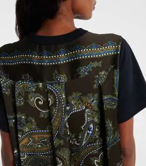 Sacai Paisley Paneled Minidress
