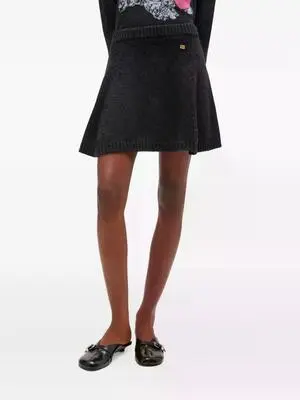GANNI Knitted Flared Mini Skirt