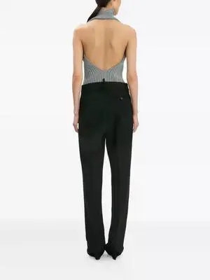 Victoria Beckham Ribbed Halter Neck Top