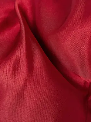 Khaite Daria Satin-crepe Turtleneck Mini Dress