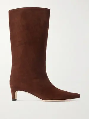Women's Suede Kitten Heel Boots