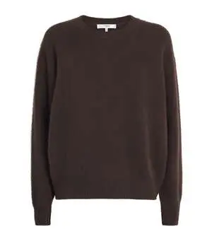FRAME The Cashmere Brushed Sweater - Brown