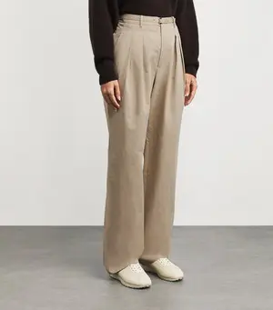 FRAME Pleated Stilt Trousers