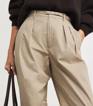 FRAME Pleated Stilt Trousers