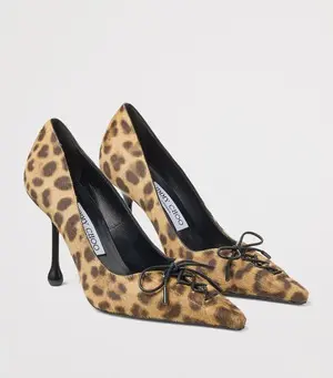 JIMMY CHOO Scarlet 95 Calf Hair Pumps - Neutral