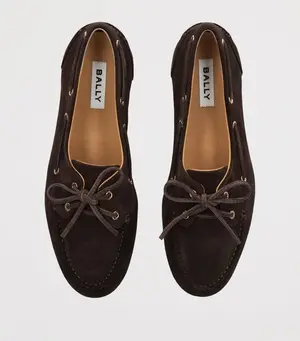 Bally Suede Boat Shoes