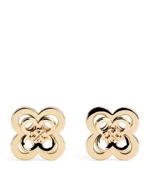 Tory Burch Kira Clover Stud Earrings - Gold