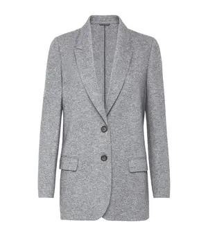 Brunello Cucinelli Cashmere Jersey Blazer
