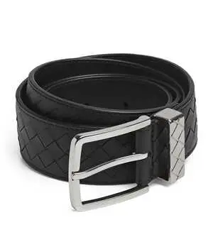 BOTTEGA VENETA Calfskin Intrecciato Loop Belt