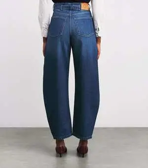 Maje Barrel-leg Cropped Jeans