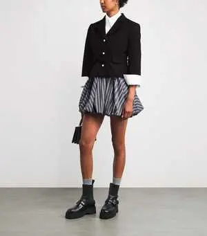 Sandro Cropped Belted Blazer