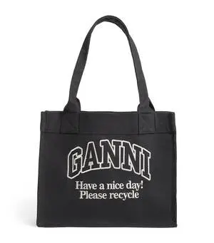 Ganni Embroidered Totes