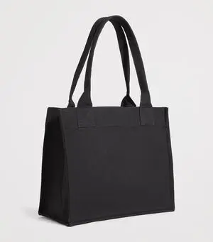 GANNI Large Recycled Cotton Tote Bag - Black