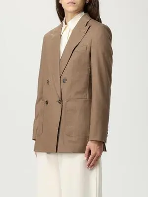 Max Mara Double Breasted Jacket - Burnt