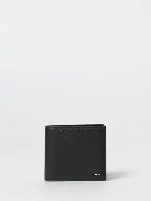 BOSS Grained Synthetic Leather Wallet Black