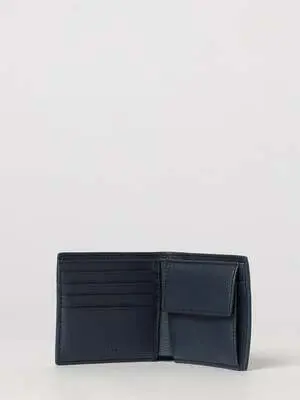 BOSS Grained Faux Leather Horizontal Wallet With Coin Pocket