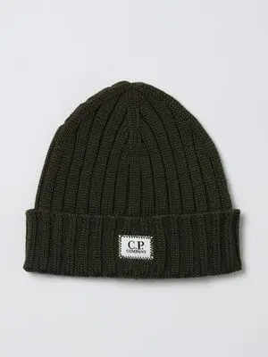C.P. COMPANY Ribbed Beanie - Green