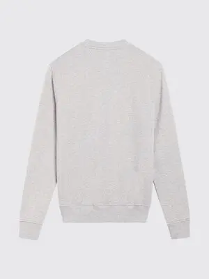 AMI Paris Cotton Crewneck Sweatshirt With Logo - Grey 1