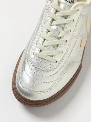 VEJA Panenka Laminated Leather Sneakers - Silver