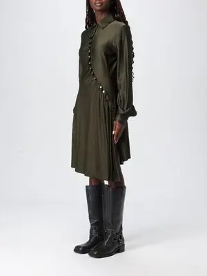 Rabanne Button-up Dress - Green