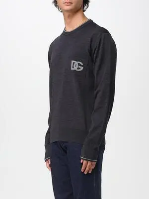 Dolce & Gabbana Crew Neck Sweater With Pocket Detail