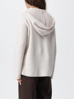 Max Mara Ribbed V-neck Sweater - White