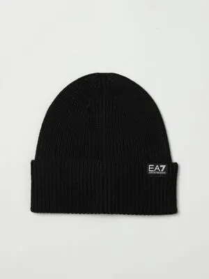 EA7 Ribbed Beanie - Black