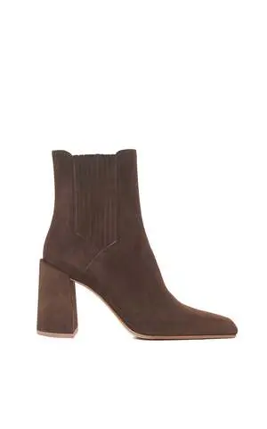 Women's Chocolate Suede Ankle Boots