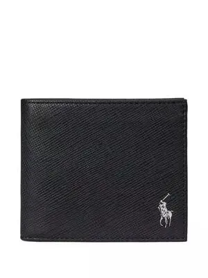 Polo Ralph Lauren Saffiano-leather Billfold Wallet - Black