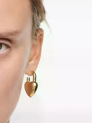 Bimba Y Lola Heart-padlock Earrings - Gold