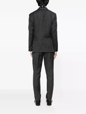 LARDINI Pinstripe Double-breasted Suit