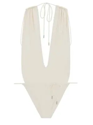 Saint Laurent One-piece Swimsuit - White
