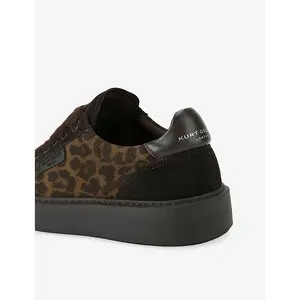 Kurt Geiger Albion Leopard Suede Trainers