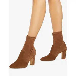 DUNE Optilly Suede Heeled Ankle Boots